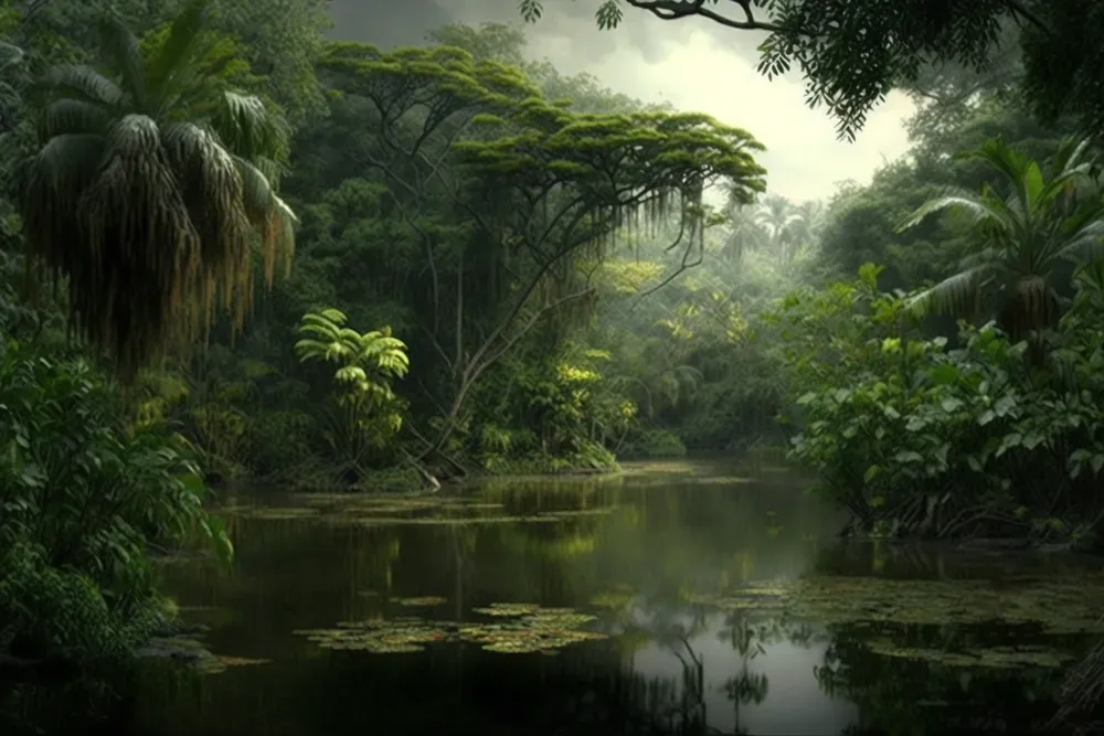 Rainforest Wallpapers With Weather Effects Midjourney Prompt | PromptBase