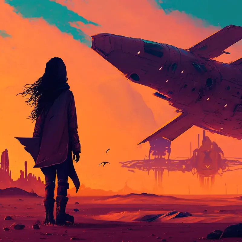 Animated Post-apocalyptic Sci-fi Midjourney Prompt | PromptBase