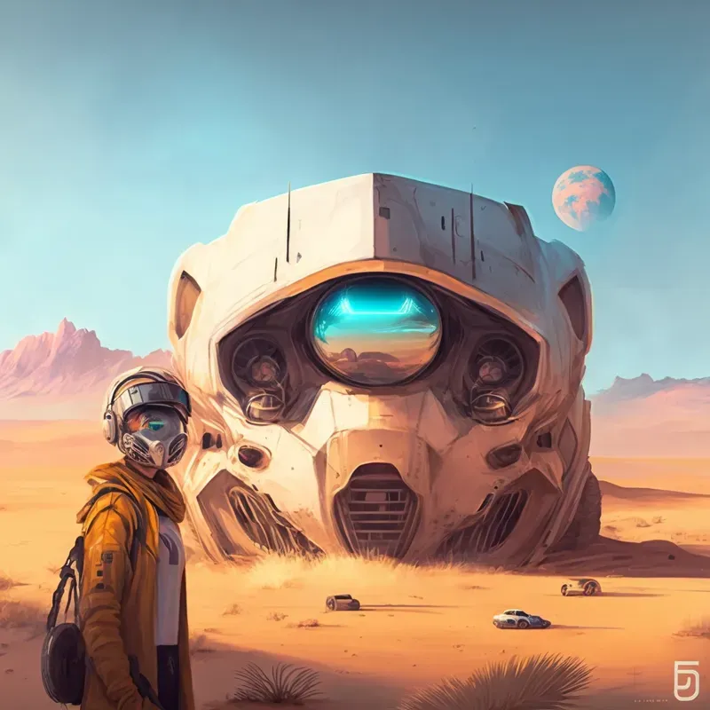 Animated Post-apocalyptic Sci-fi Midjourney Prompt | PromptBase