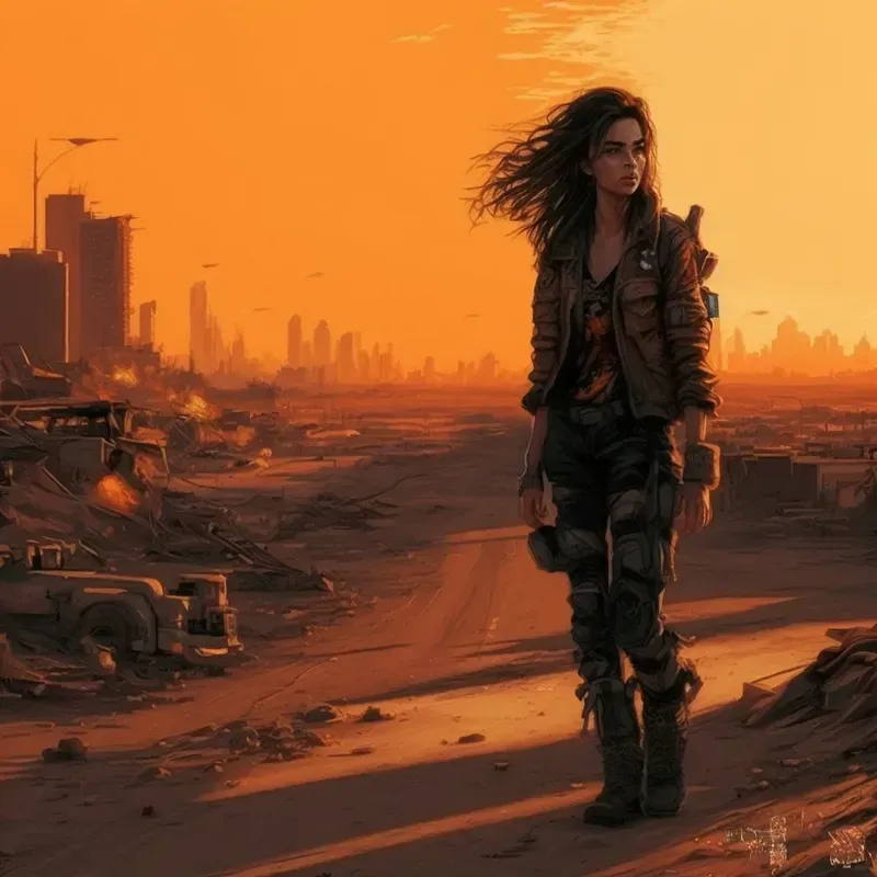 Animated Post-apocalyptic Sci-fi Midjourney Prompt | PromptBase