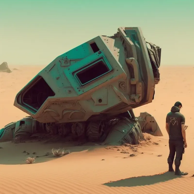 Animated Post-apocalyptic Sci-fi Midjourney Prompt | PromptBase