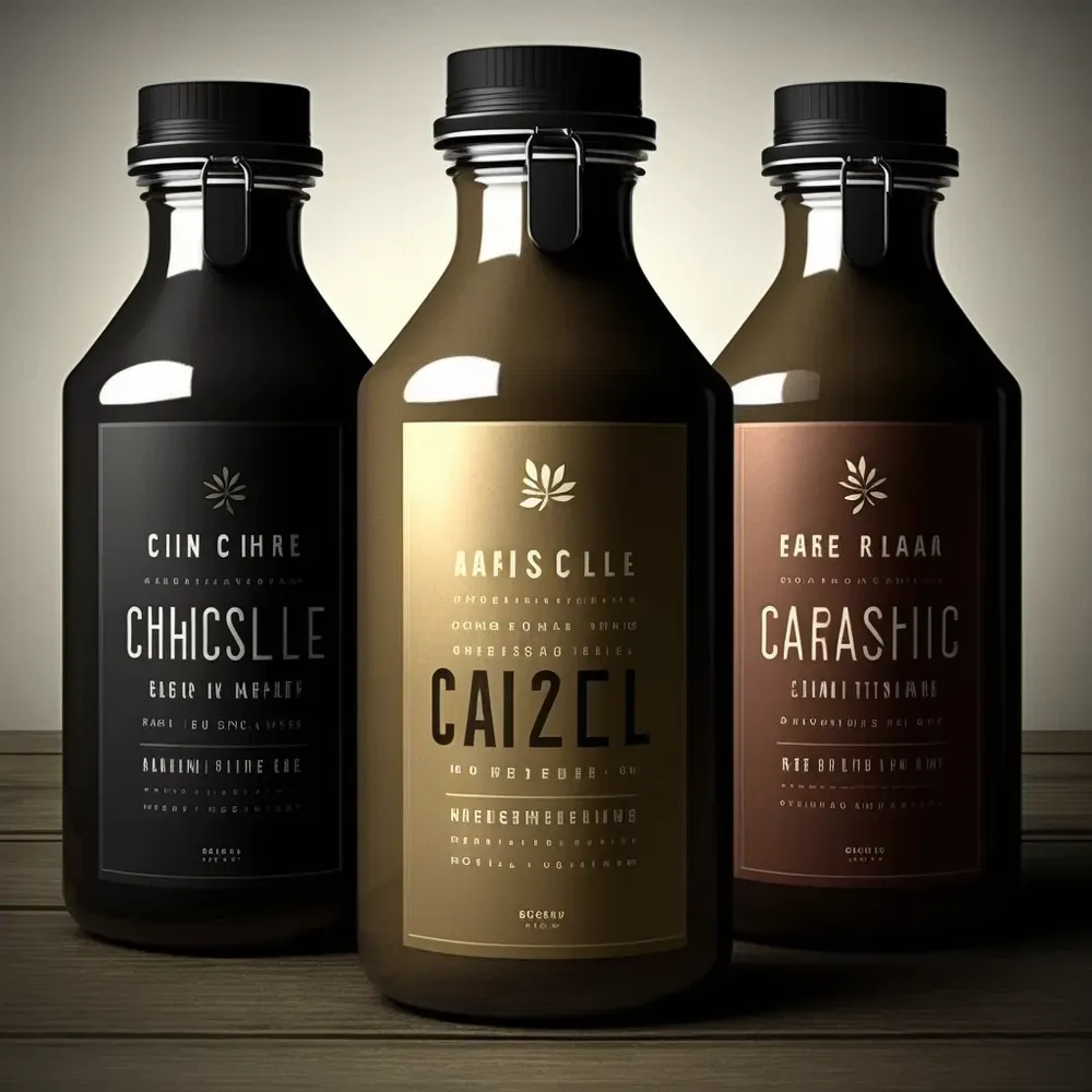 Professional Beverage Bottle Designs Midjourney Prompt | PromptBase