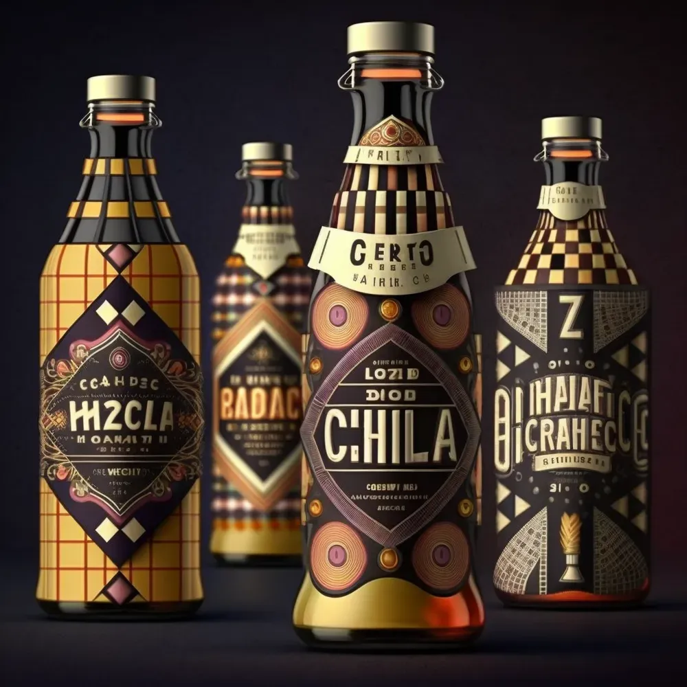 Professional Beverage Bottle Designs Midjourney Prompt | PromptBase