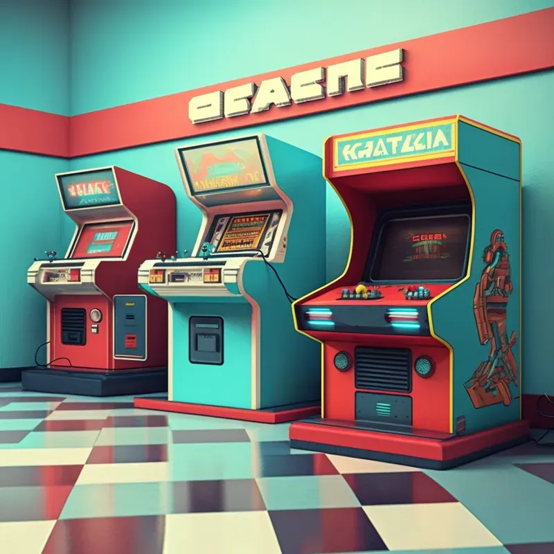 Retro-futurism Game Rooms Midjourney Prompt | PromptBase