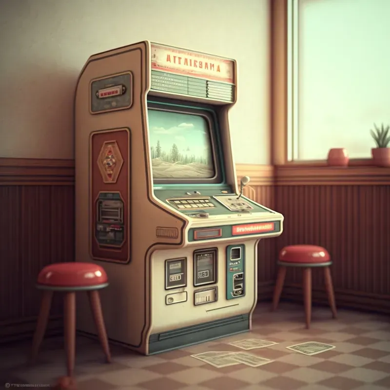 Retro-futurism Game Rooms Midjourney Prompt | PromptBase