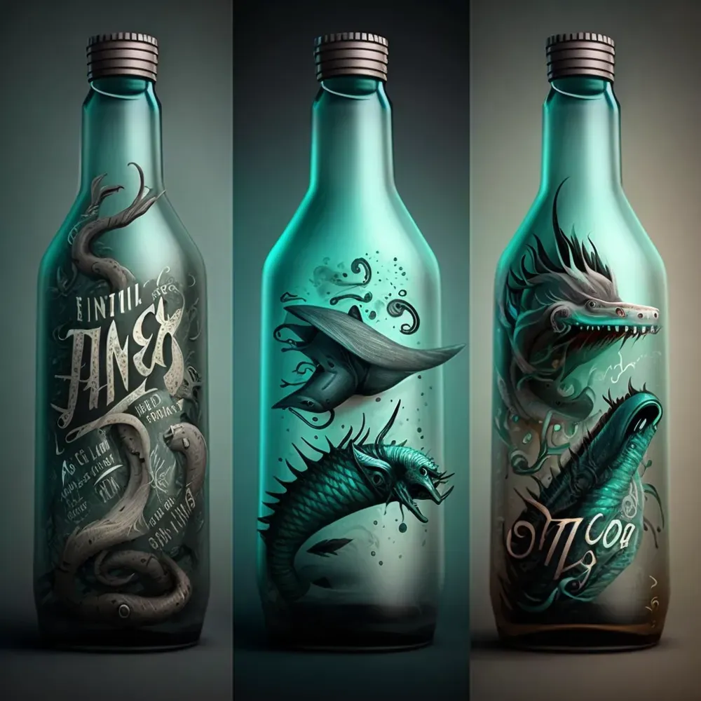 Modern Bottle Designs Midjourney Prompt | PromptBase