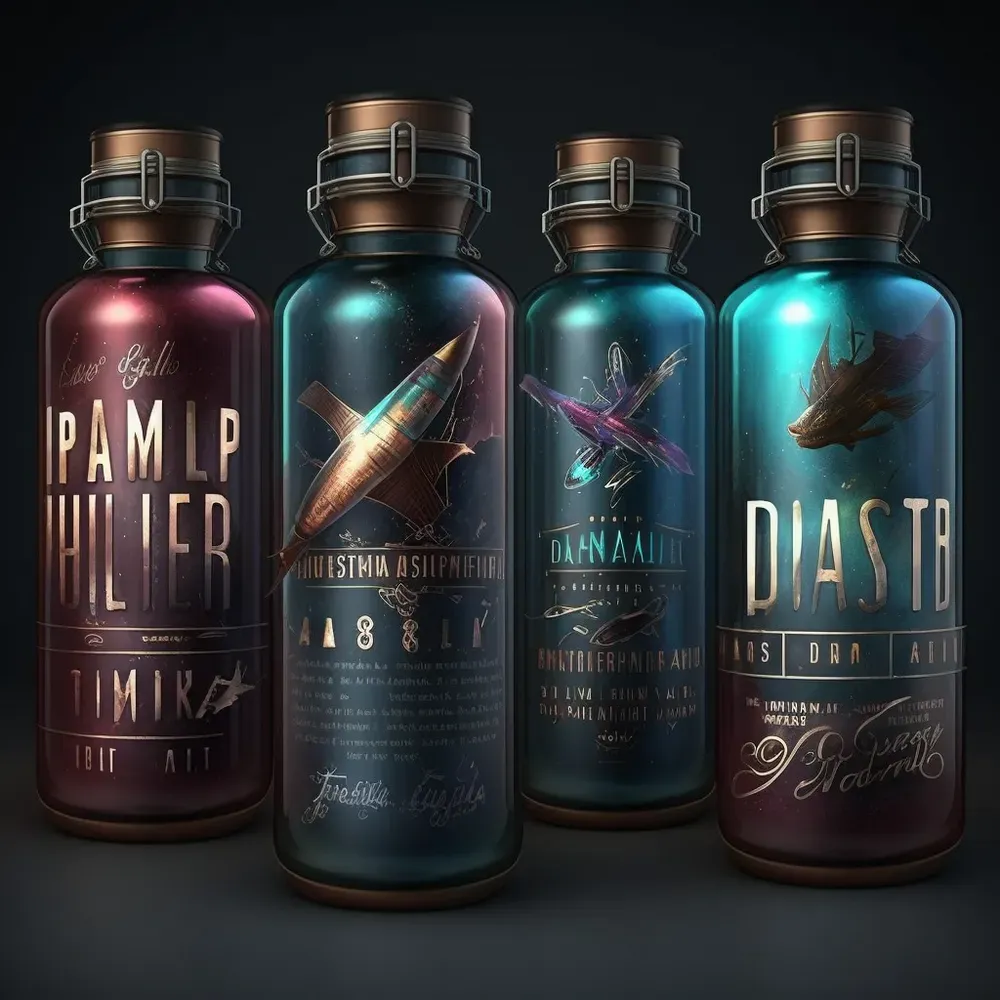 Modern Bottle Designs Midjourney Prompt | PromptBase