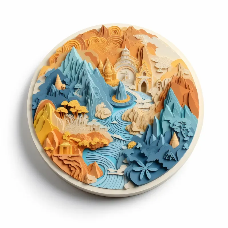 Paper Mache Logos Midjourney Prompt | PromptBase