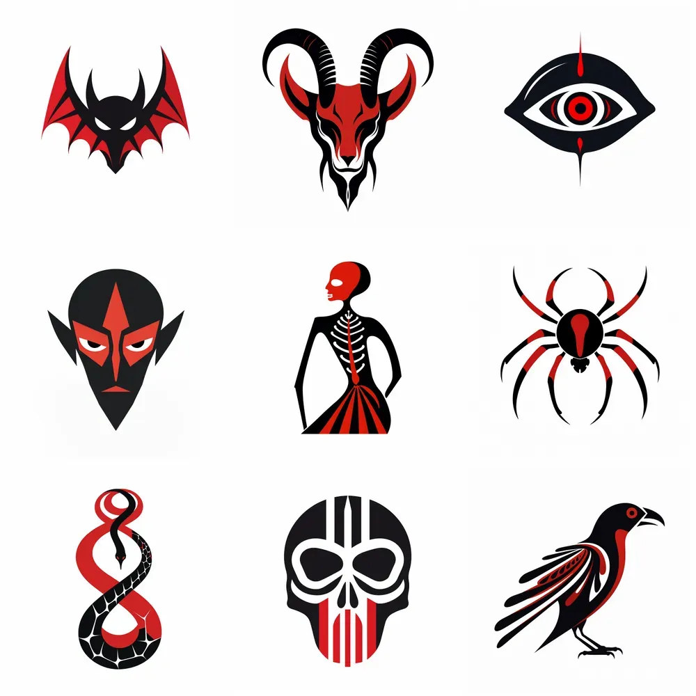 Stylish Gothic Logos Midjourney Prompt | PromptBase