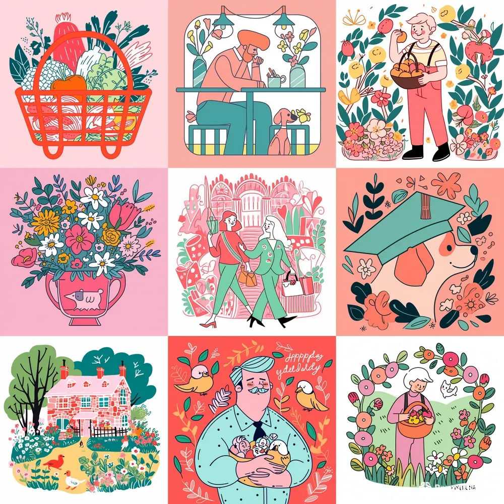 Graphic Design Doodle Art Midjourney Prompt | PromptBase