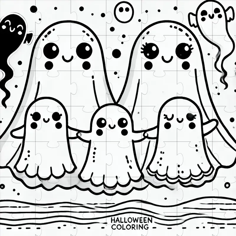 Spooky Halloween Coloring Pages DALL·E Prompt | PromptBase