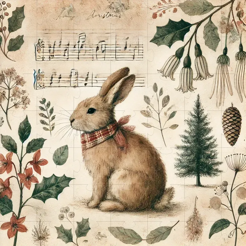 Cottagecore Christmas Style Postcards DALL·E Prompt | PromptBase