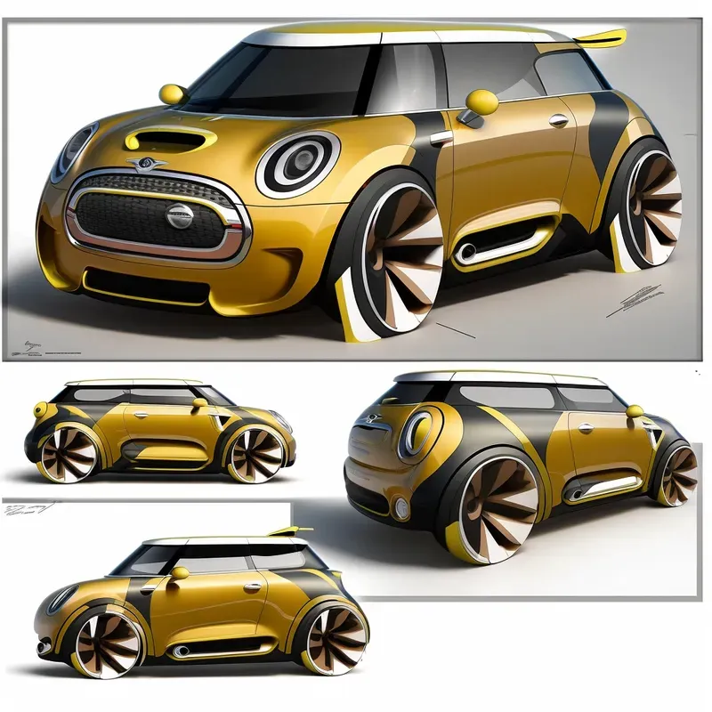 Concept Car Sketch Renderings Midjourney Prompt | PromptBase