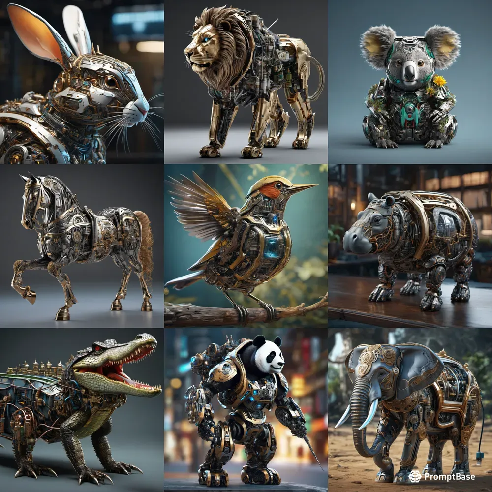 Transformed Biorobot Animals Stable Diffusion Prompt | PromptBase