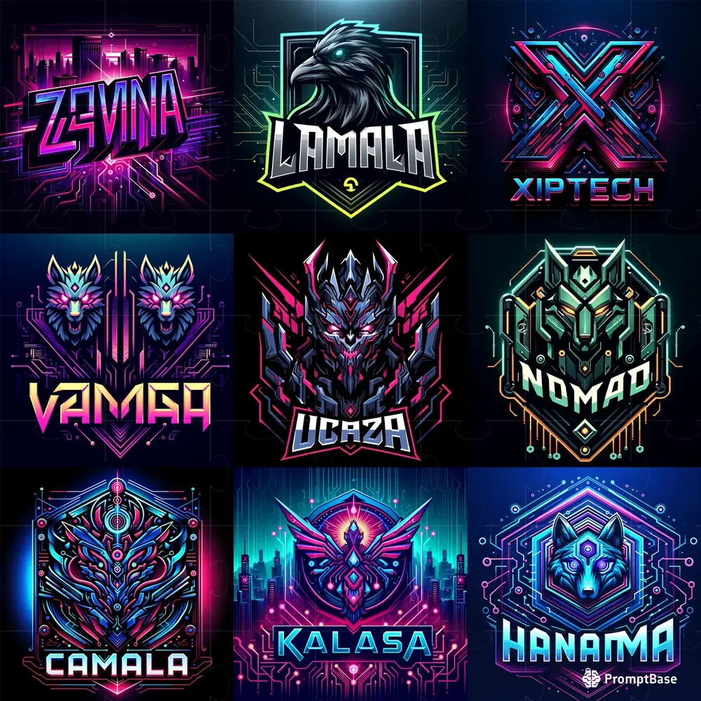 Cyberpunk Emblem Logos DALL·E Prompt | PromptBase