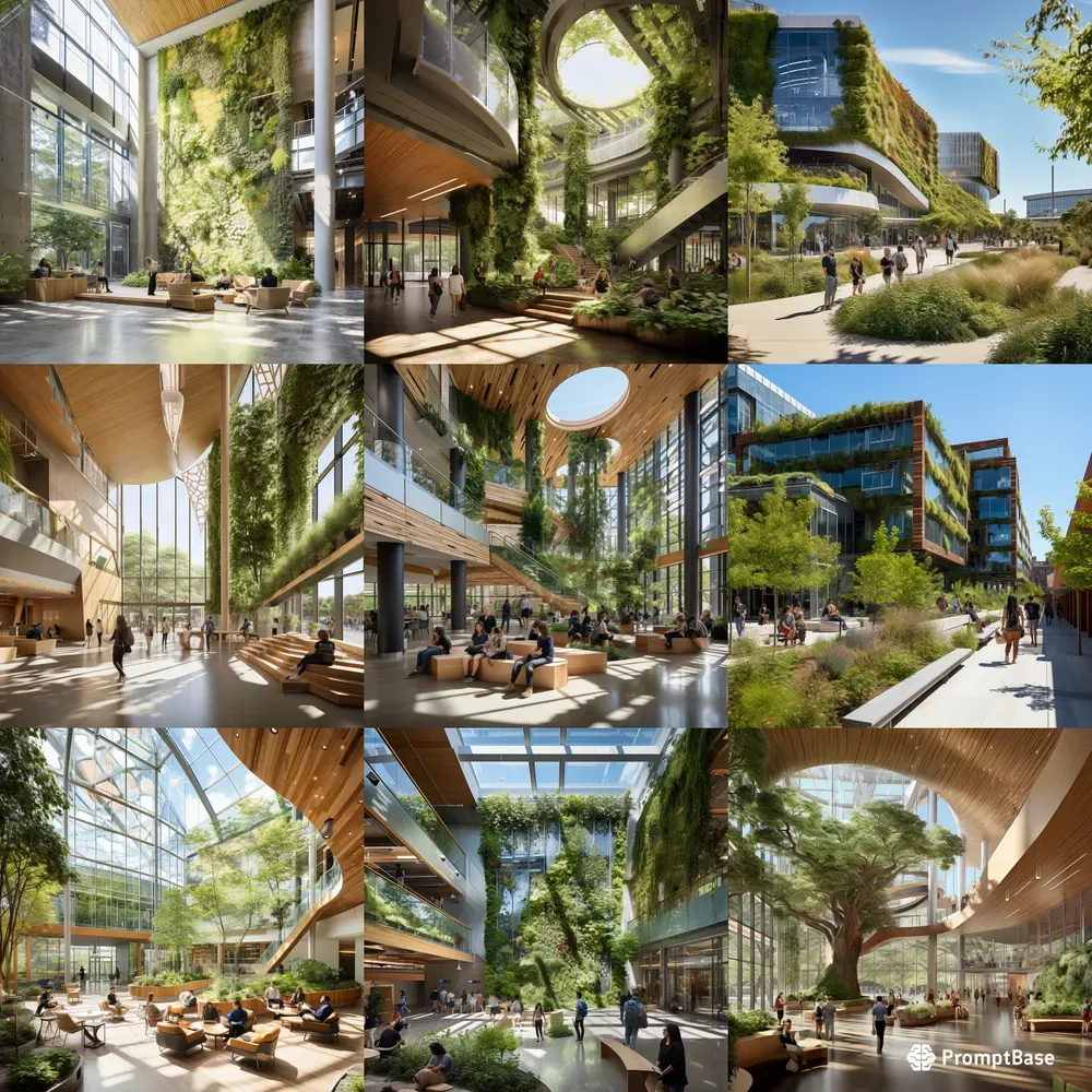 Green Innovation Centers Midjourney Prompt | PromptBase