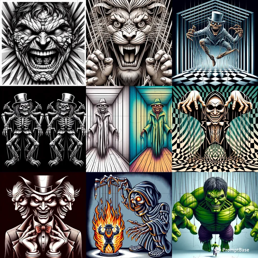Scary Illustrations Art DALL·E Prompt | PromptBase