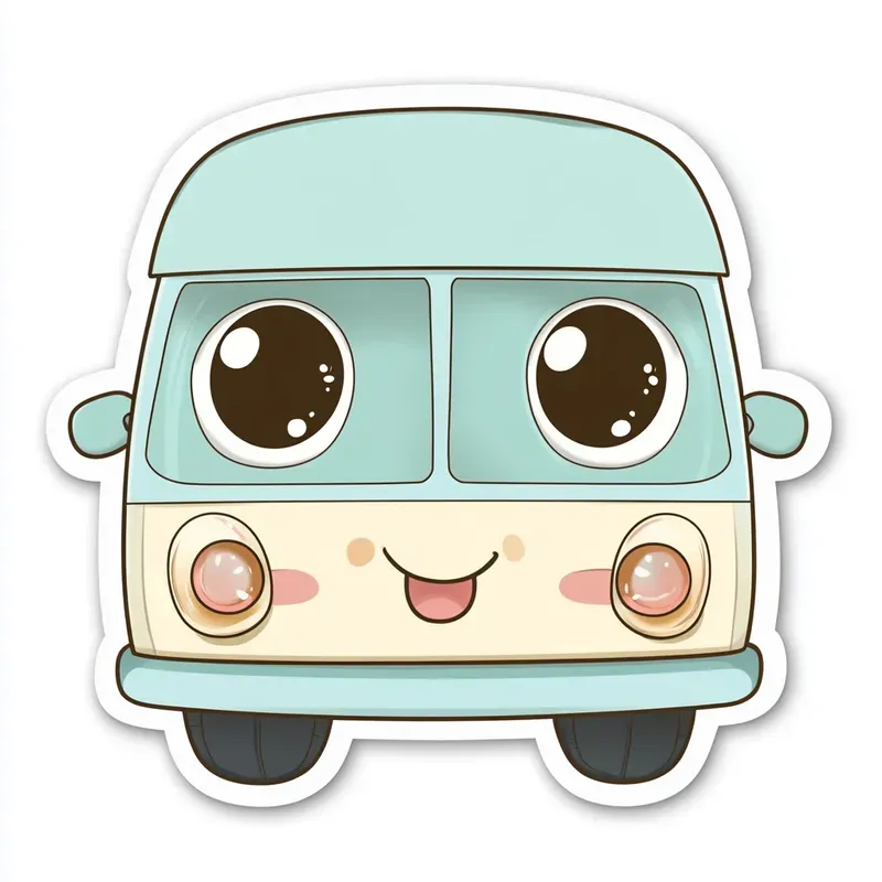 Kawaii Sticker Cute Pastel Characters Midjourney Prompt | PromptBase
