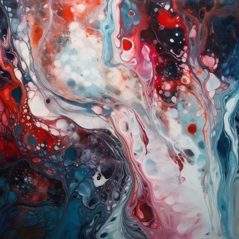 Abstract Acrylic Pour Paintings Midjourney Prompt | PromptBase