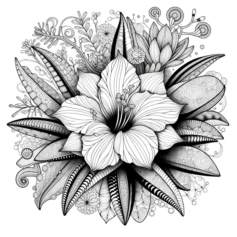 Serenity Sketches Mindfulness Line Art DALL·E Prompt | PromptBase