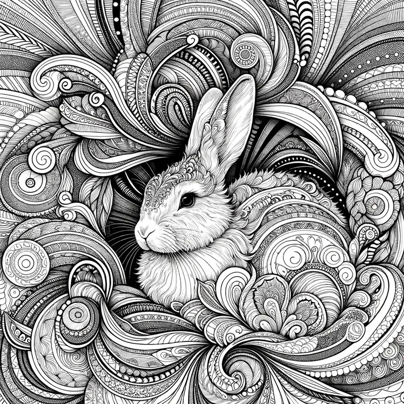 Serenity Sketches Mindfulness Line Art DALL·E Prompt | PromptBase