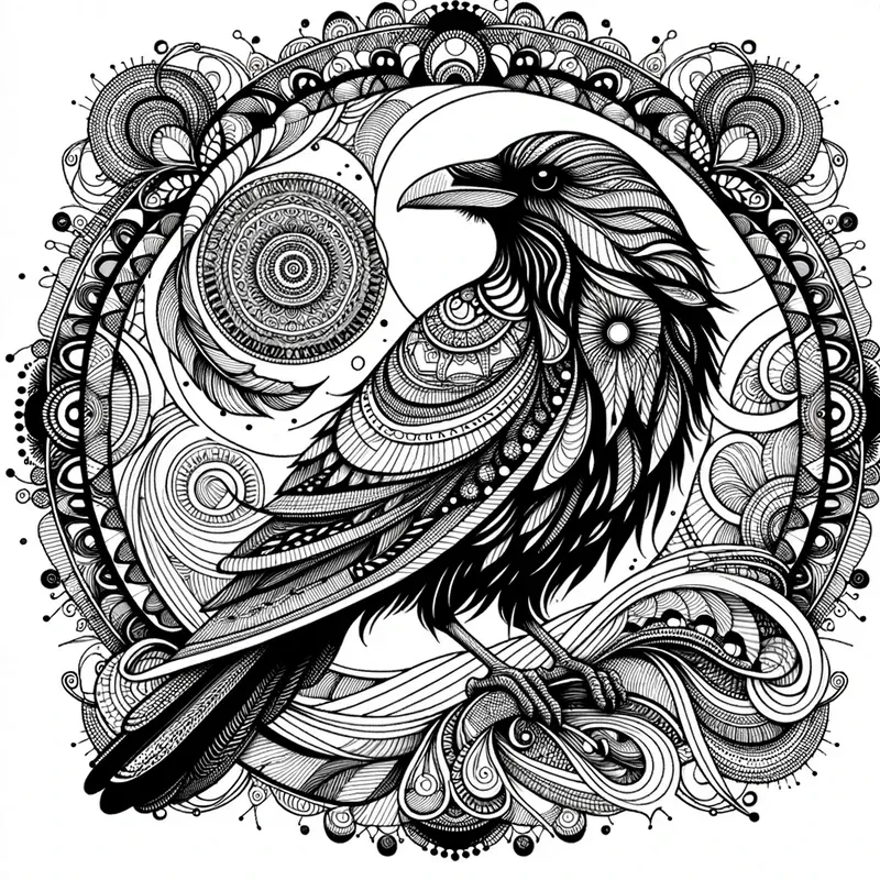Serenity Sketches Mindfulness Line Art DALL·E Prompt | PromptBase