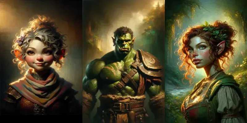 Epic RPG Character Portraits DALL·E Prompt | PromptBase