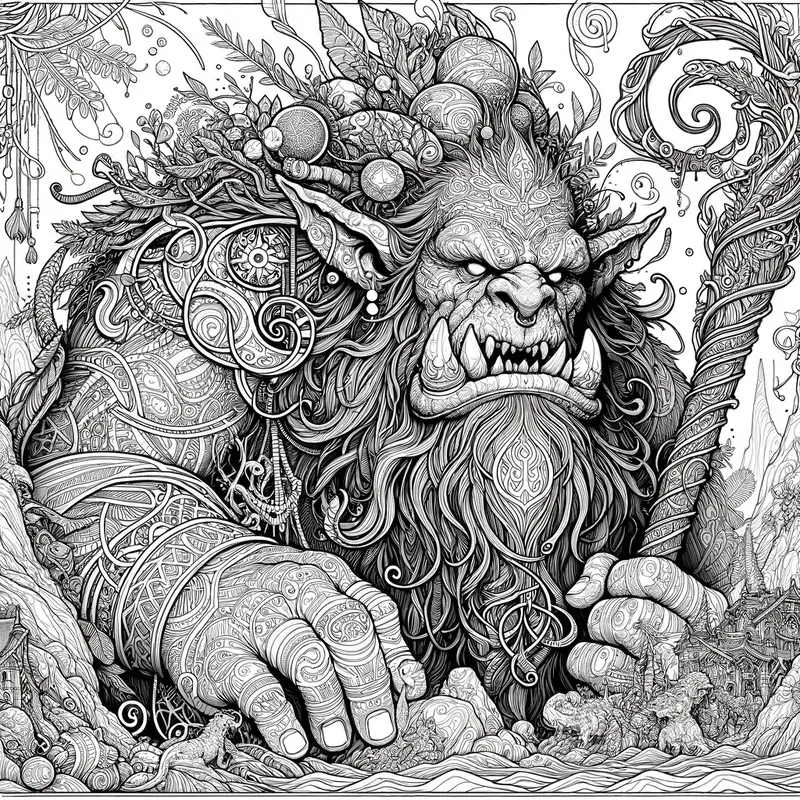 DnD Coloring Pages Dungeons N Dragons DALL·E Prompt | PromptBase