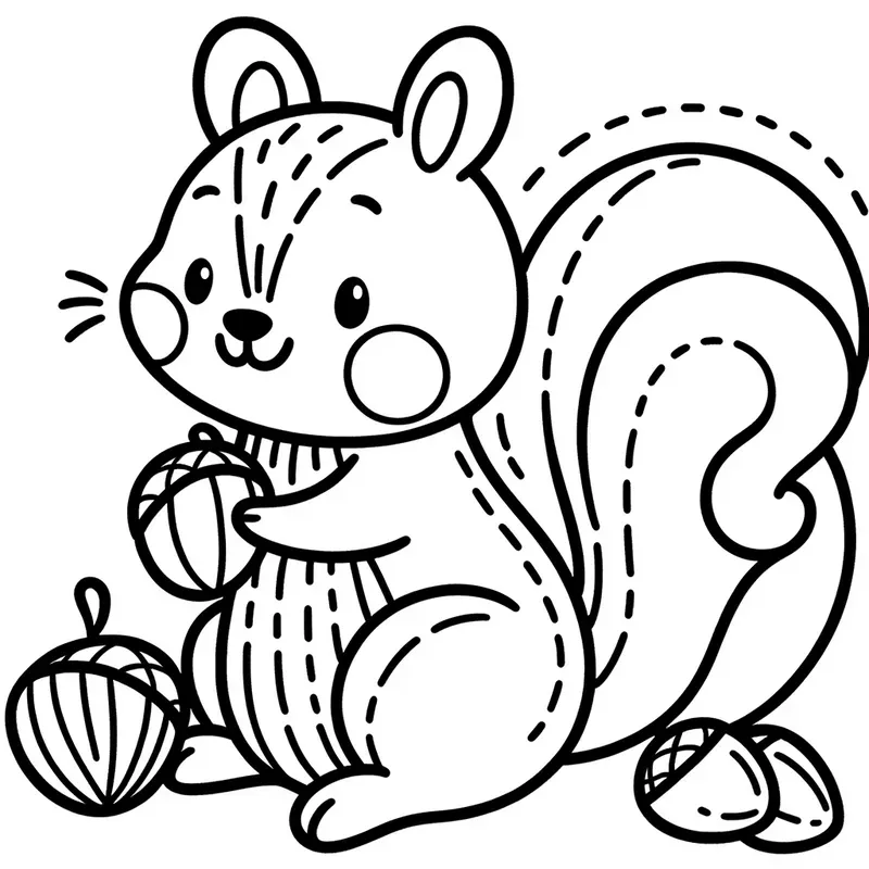 Easy Line Art Coloring Pages For Kids DALL·E Prompt | PromptBase