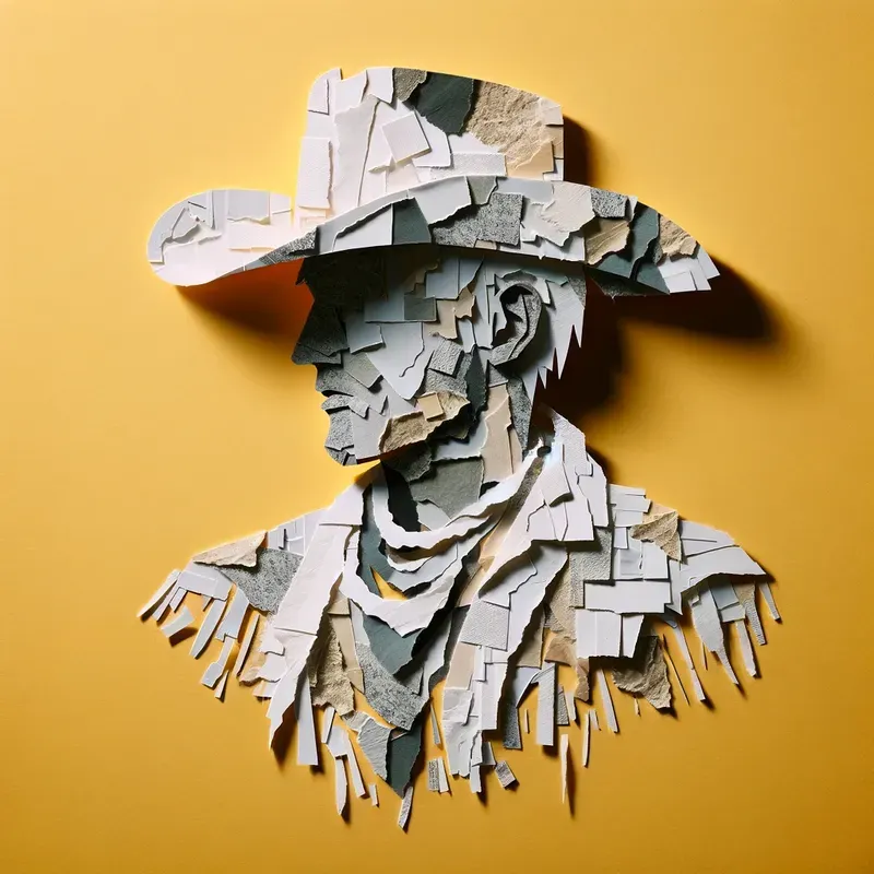 Abstract Paper Silhouette Art DALL·E Prompt | PromptBase