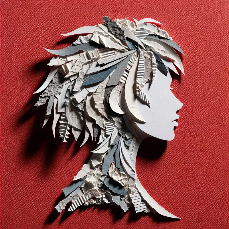 Abstract Paper Silhouette Art DALL·E Prompt | PromptBase