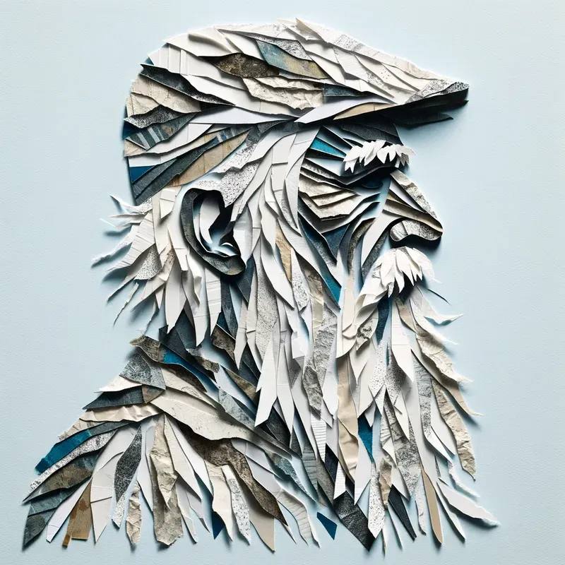 Abstract Paper Silhouette Art DALL·E Prompt | PromptBase