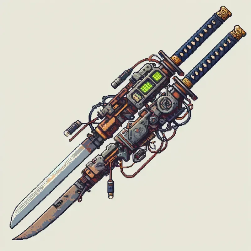 Pixelated Postapocalyptic Weapon Assets DALL·E Prompt | PromptBase