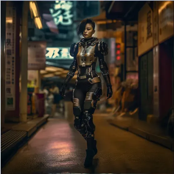 Cyberpunk Style Humans Midjourney Prompt | PromptBase