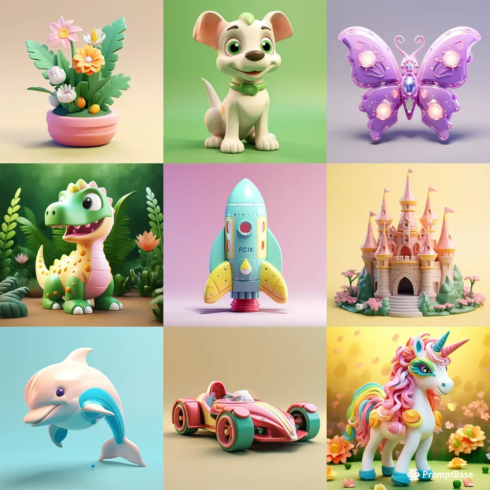 High Quality 3D Cartoon Designs Midjourney Prompt | PromptBase