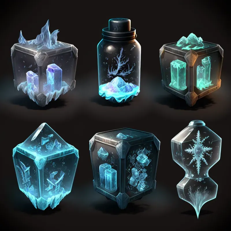 Magical Rpg Alchemy Icons Midjourney Prompt | PromptBase