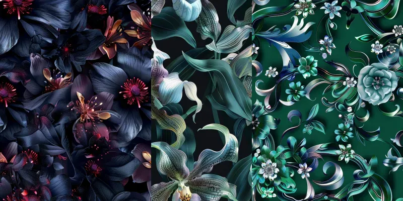 3d Seamless Floral Fashion Patterns Generator App | PromptBase