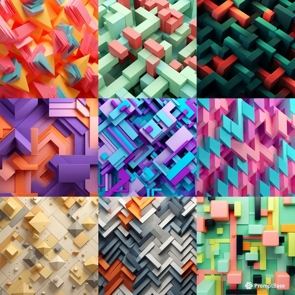 Sharp Edges Variations Patterns Midjourney Prompt | PromptBase