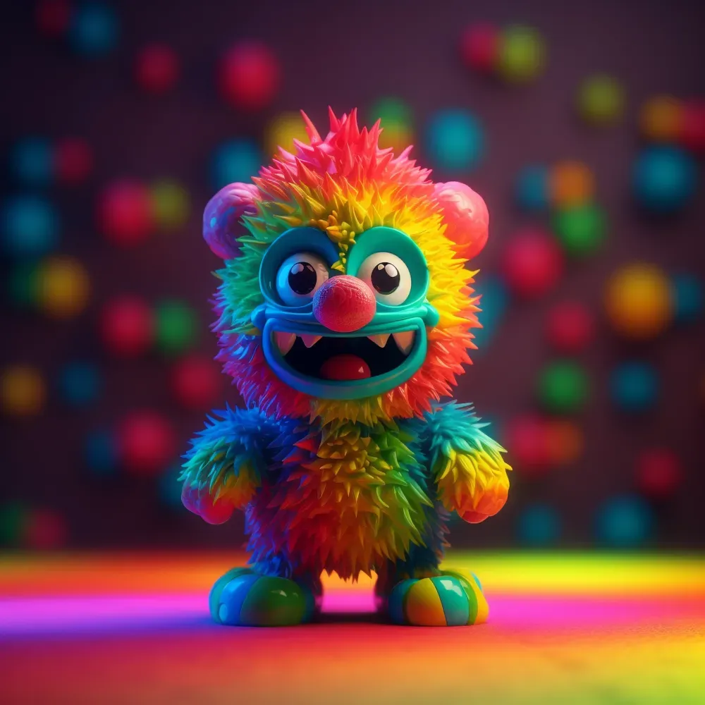 Colorful Cute Plastic Muppet Monsters Midjourney Prompt | PromptBase