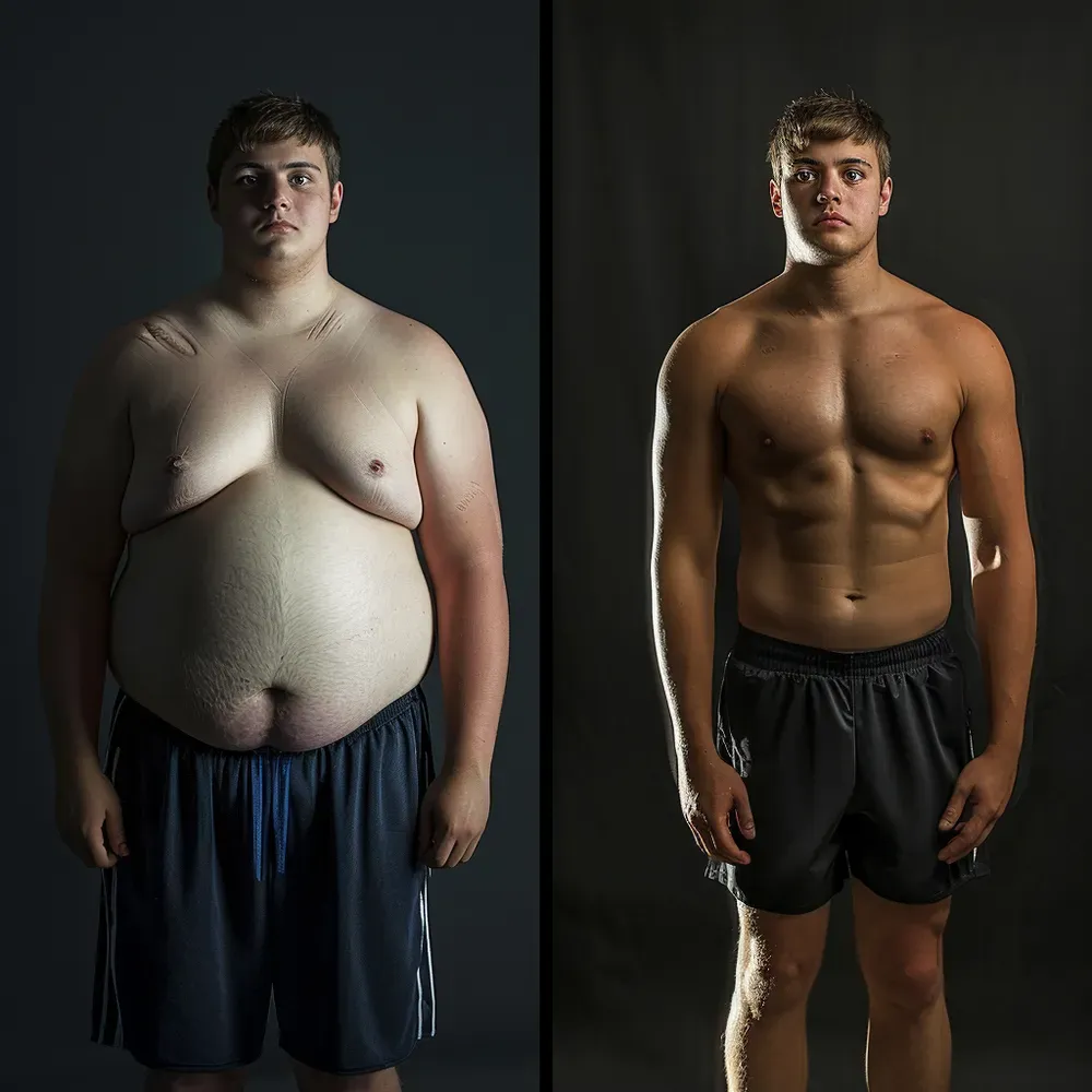 Dramatic Before After Transformations Midjourney Prompt | PromptBase