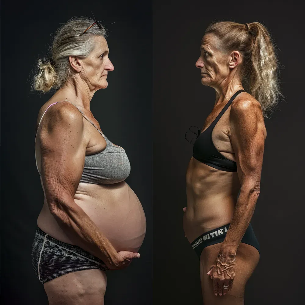 Dramatic Before After Transformations Midjourney Prompt | PromptBase