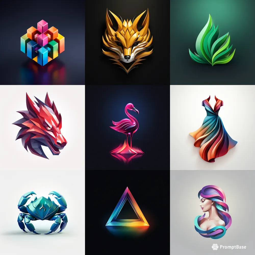 Isometric Logos Midjourney Prompt | PromptBase