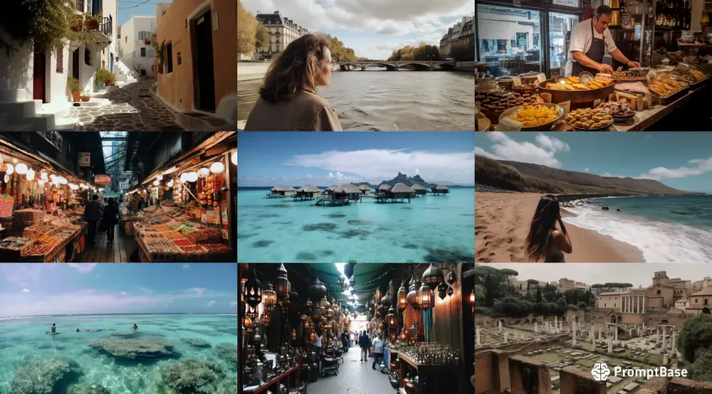 Fake Vacation Picture Generators Midjourney Prompt | PromptBase