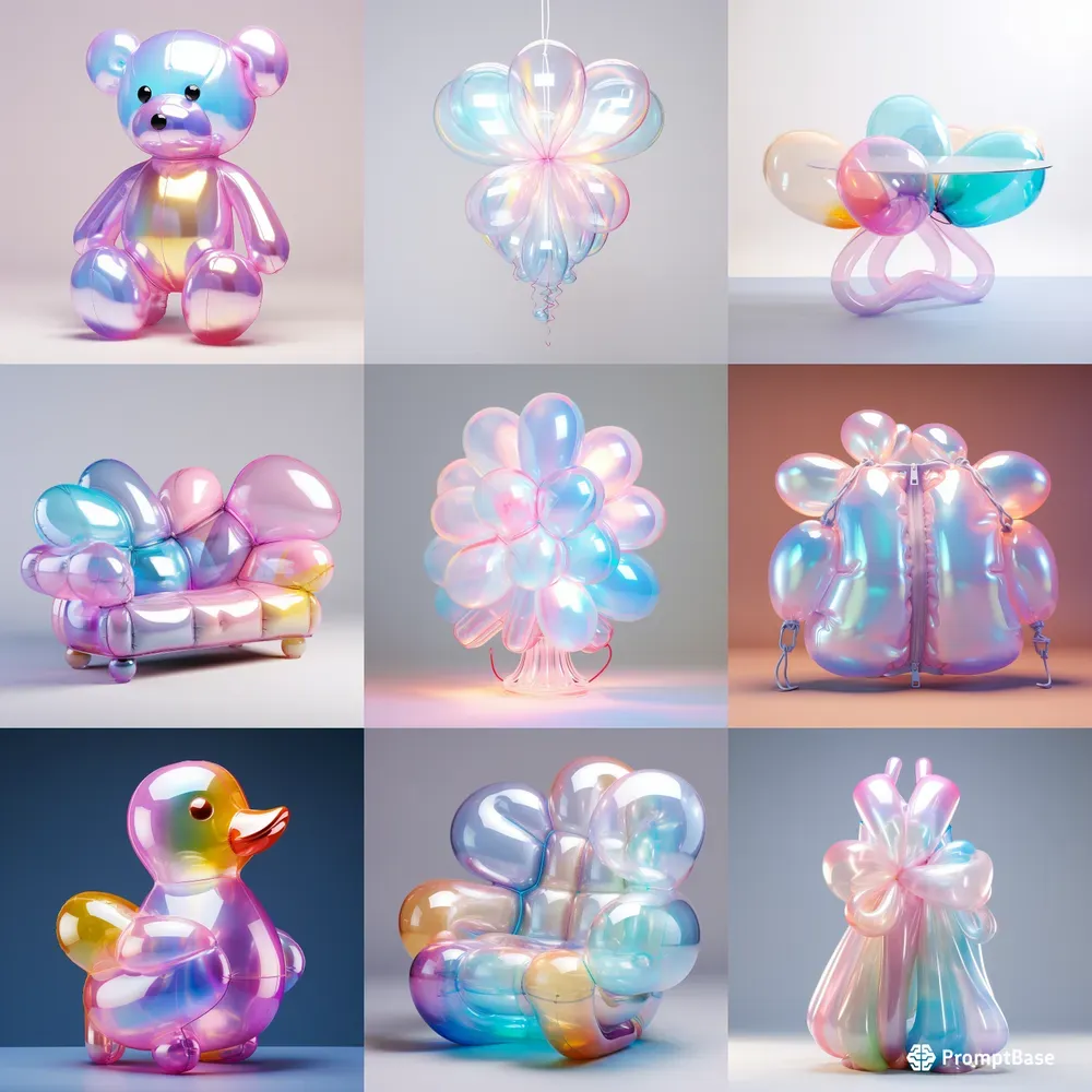Cute Inflatable Furniture And Objects Midjourney Prompt | PromptBase