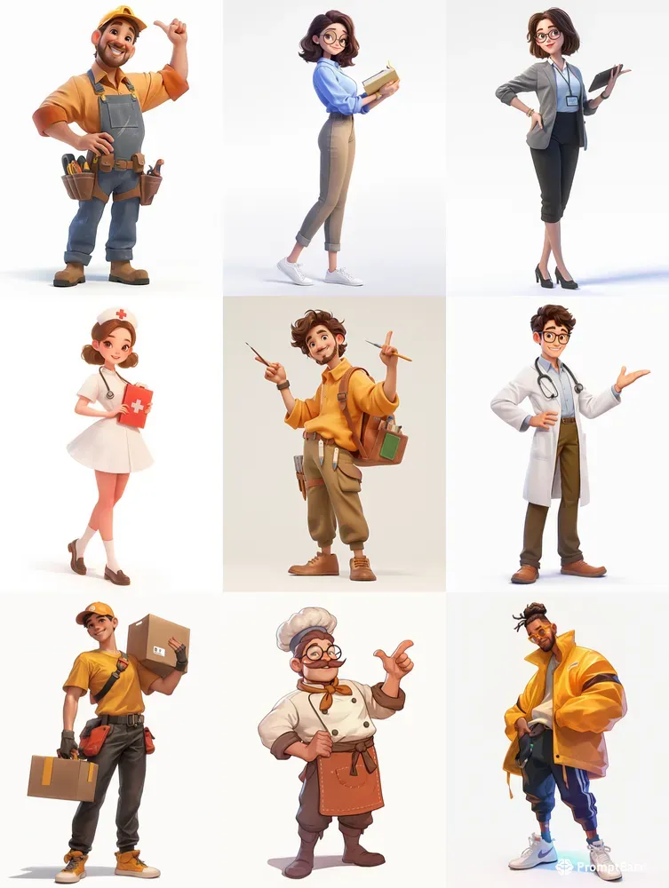 3D Professional Figures Midjourney Prompt | PromptBase