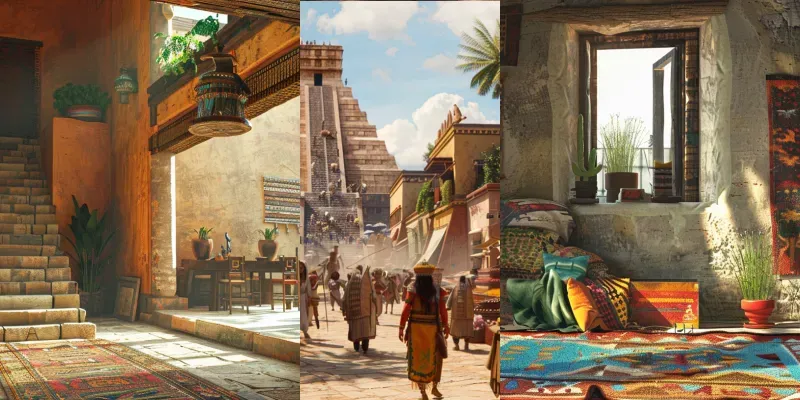 Ancient Aztec Cities Midjourney Prompt | PromptBase