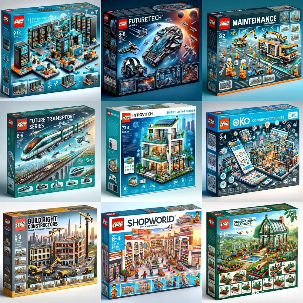 Your Companys Lego Boxes DALL·E Prompt | PromptBase