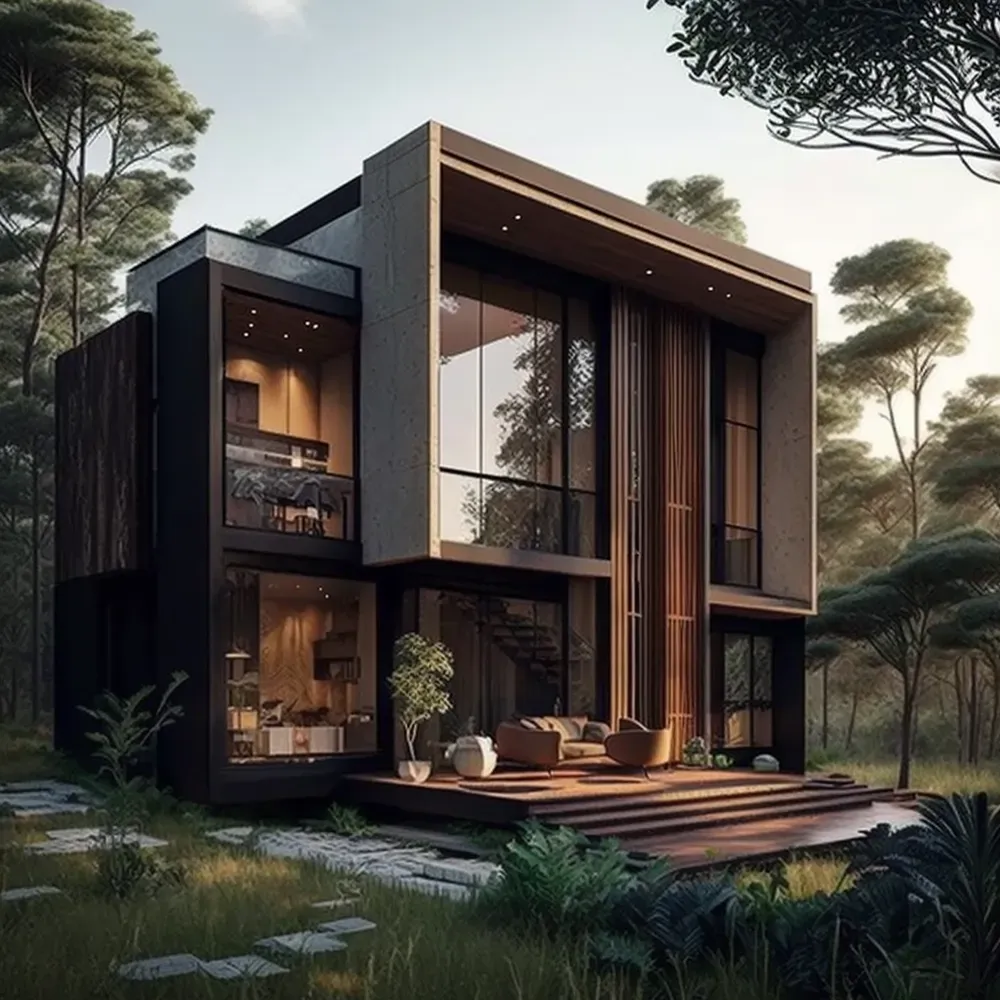 Modern Villa Architectures Midjourney Prompt | PromptBase