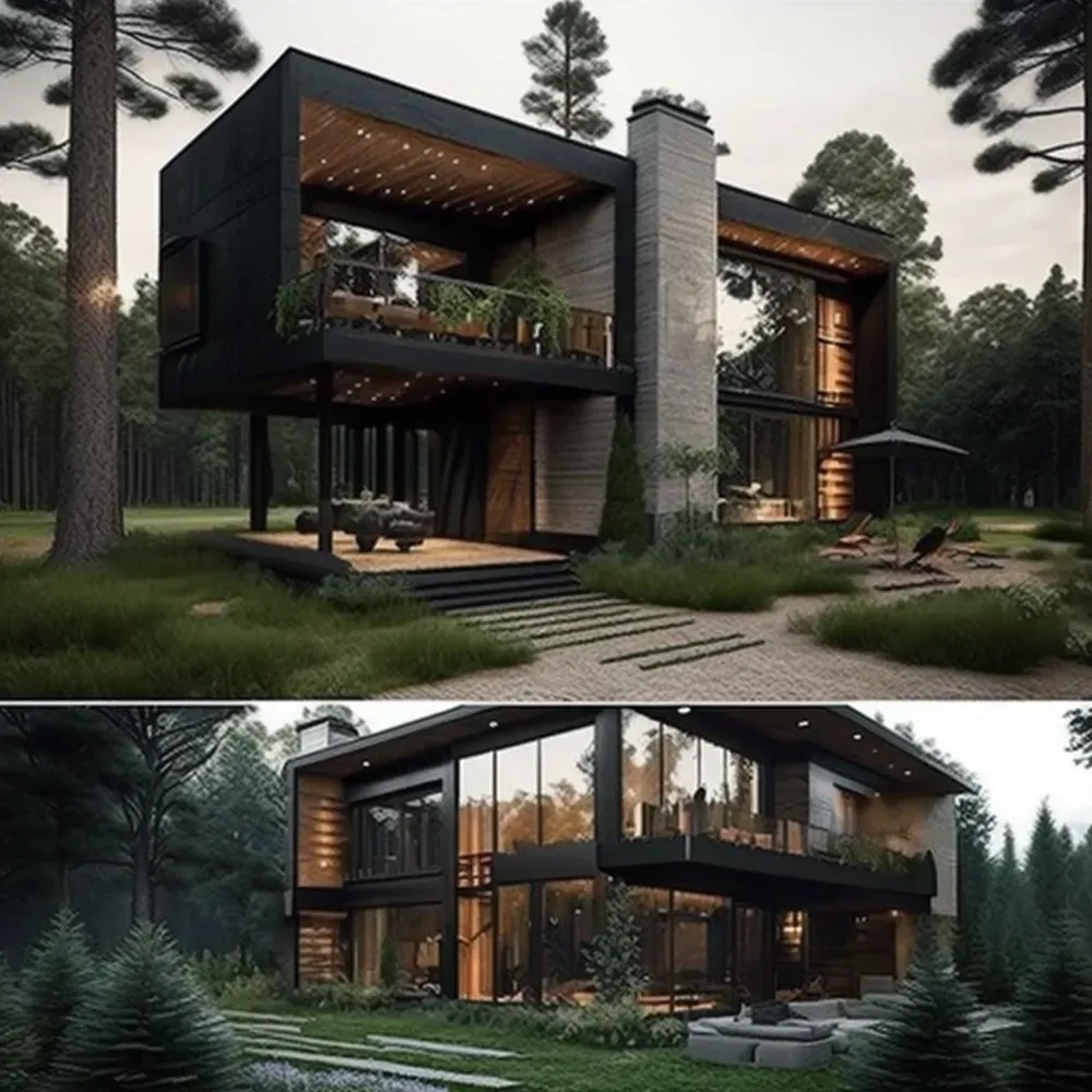 Modern Villa Architectures Midjourney Prompt | PromptBase