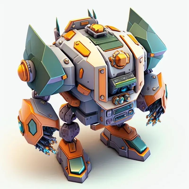 Isometric Sci-fi 3D Game Assets Midjourney Prompt | PromptBase